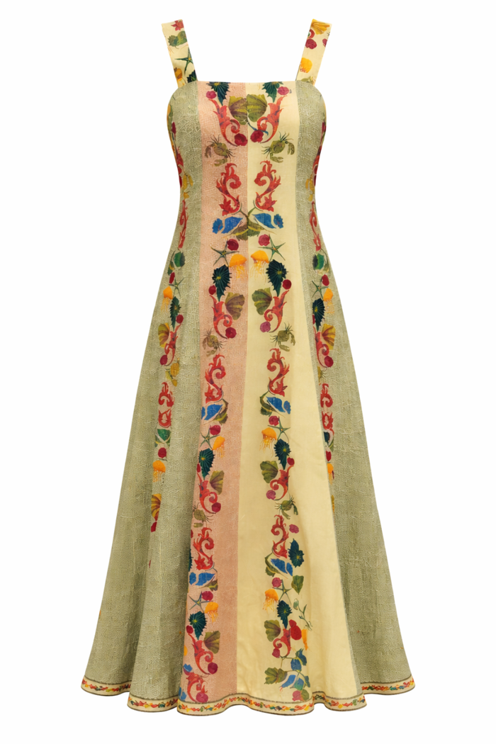 Loren Multi Shell Midi Dress | Anna Cate